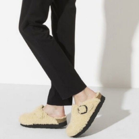 Birkenstock | Shoes | Birkenstock Papillio Boston Teddy Shearling Clogs ...